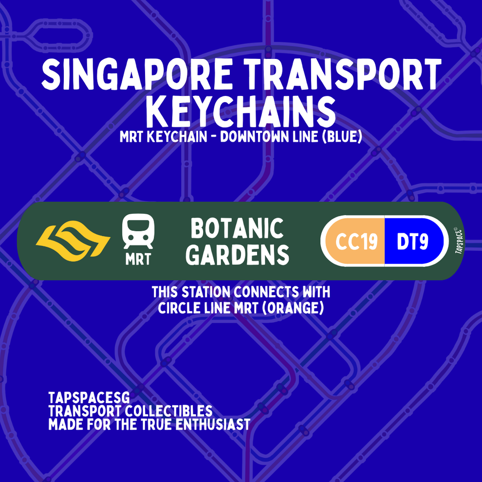 Botanic Gardens MRT Station Keychain | Tap Space Singapore – Tap Space ...