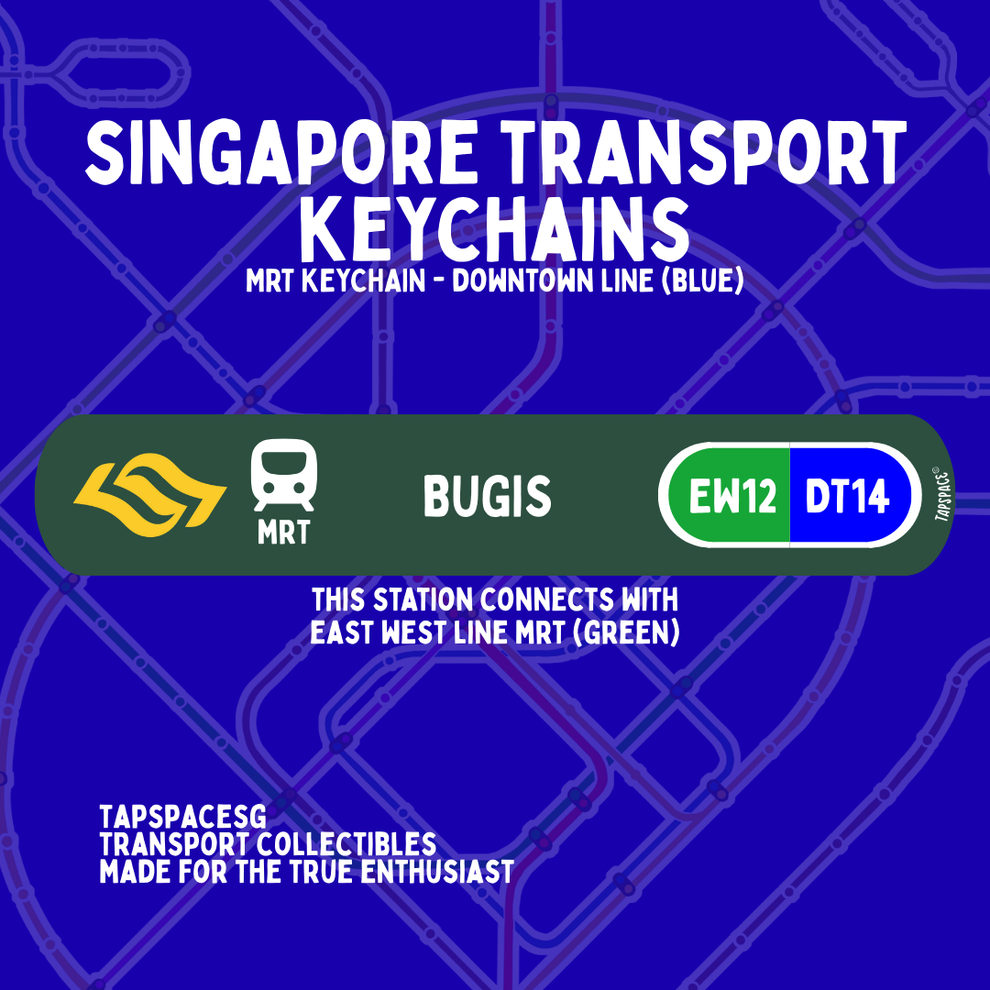 Bugis Station MRT Keychain | Tap Space Singapore – Tap Space (A brand ...