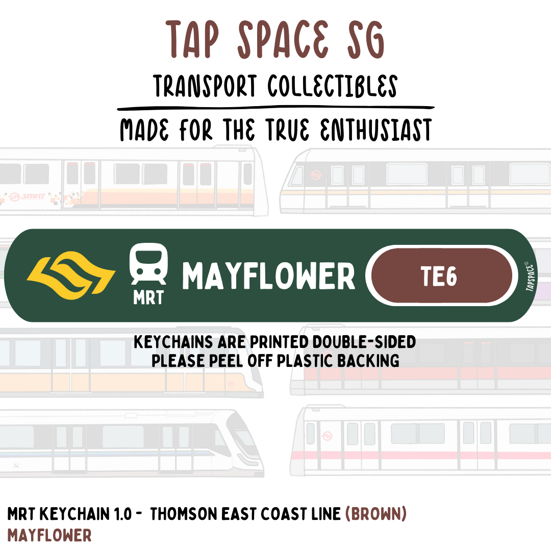 Mayflower MRT Station Keychain | Tap Space Singapore – Tap Space (A ...